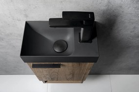 Sapho Piccolino betonové umývátko 30,8 x 10 x 17 cm baterie vpravo antracit PK30516