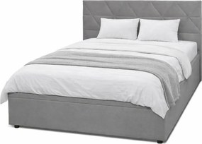 Postel Fro Caro 160x200 s roštem, úložným prostorem Mono 246, šedá