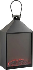 LED dekorace lucerna COZY WARM 55x30 cm, černá