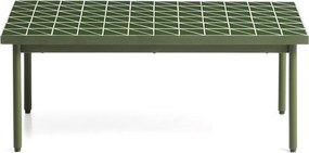 Zahradní konferenční stolek s keramickou deskou 61x122 cm Maurina – Kave Home