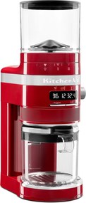 Mlýnek na kávu KitchenAid se 70 nastaveními mletí červený