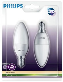 Philips | SET 2x LED svíčka Philips E14/4W/230V - CANDLE | P1644