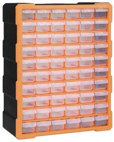 vidaXL Organizér se 60 zásuvkami 38 x 16 x 47,5 cm