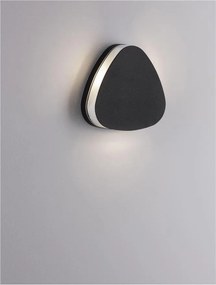 NV 9492600 Venkovní nástěnné svítidlo PARRIS antracitový hliník a čirý akryl LED 7.5W 3000K 220-240V 170st. IP65 - NOVA LUCE