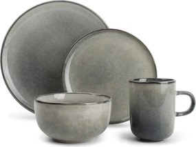 Kameninová jídelní sada 16 ks pro 4 osoby Meridian – Salt&Pepper