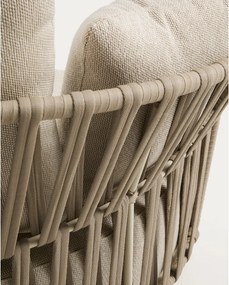Béžová/taupe zahradní modulární pohovka 170 cm Osani – Kave Home