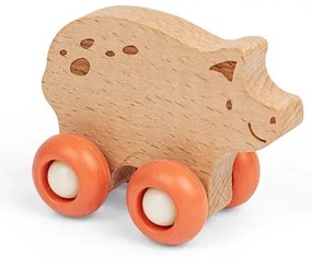 Bigjigs Toys Domácí zvířátko na kolečkách Prasátko
