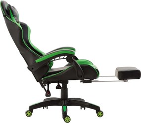 Kancelářská židle Ignite umělá kůže – černá/zelená