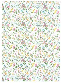SCANquilt utěrka DEKORO kvítí bílopestrá 50 x 70 cm