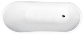 BESCO Volně stojící vana GLORIA bílá Rozměr vany - 160 × 70 cm - VANPAO16W