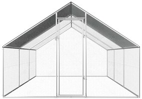 vidaXL Marketos Venkovní klec pro kuřata 2,75 x 6 x 1,92 m pozinkovaná ocel