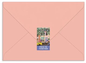 Galison Puzzle Přáníčko pozdravy z jarní ulice 60 dílků