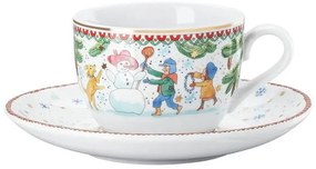Rosenthal Vánoční cappuccino šálek a podšálek, Vánoční radovánky, 220 ml/16 cm 02476-727496-14765