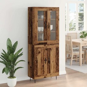 Vysoký bufet Staré dřevo 69,5 x 34 x 90 cm Kompozitní dřevo 3402699