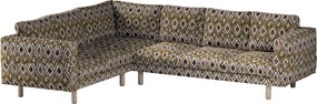 Potah na pohovku IKEA Norsborg rohová 5-místná barva vícebarevná látka pletený vzor, vzorované