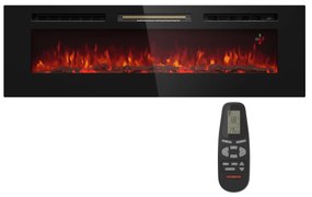 Klarstein Galeras 152, elektrický nástěnný krb, 1800 W, LED