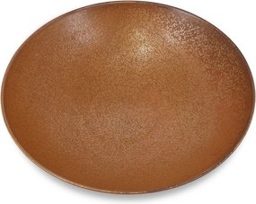 Hnědý hluboký porcelánový talíř ø 26 cm Ovio – BonBistro