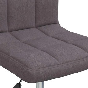 Otočná jídelní židle taupe textil 3087540