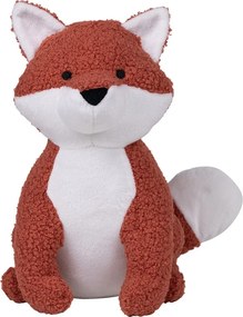 Rezavá dveřní zarážka liška Fox - 15*14*22 cm