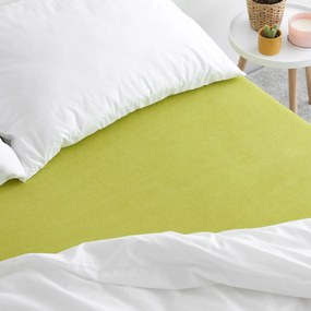 Goldea prostěradlo froté exclusive pro vysoké matrace - pistáciově zelené 180 x 200 cm