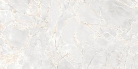 Mexen Rubble Bianco leštěný rektifikovaný gres G1, podlahová a stěnová dlaždice 120 x 60 cm, carving - TL401-120-060-00