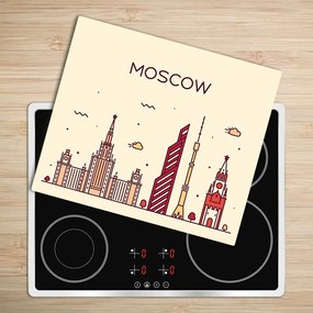 Skleněné deska do kuchyně Moskevské budovy 60x52 cm