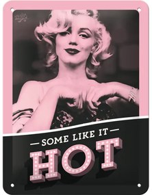 Postershop Plechová cedule: Marilyn Monroe (Some Like It Hot) - 20x15 cm