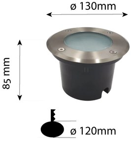 VELAMP Zápustné zahradní svítidlo IS727