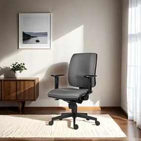 Powerton ERGO Hana šedá / Kancelářské ergonomické křeslo / synchronní