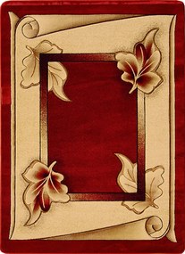 Berfin Dywany, Kusový koberec Adora 7014 B (Red), 120x180, červená, obývací pokoj