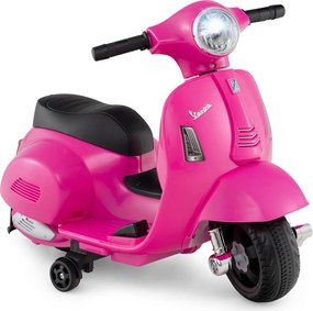Costway Licencovaná dětská elektrická motorka Vespa 6 V bateriový motocykl s LED