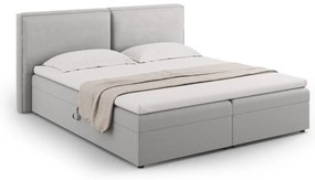 Světle šedá boxspring postel s úložným prostorem 160x200 cm Arendal – Cosmopolitan Design