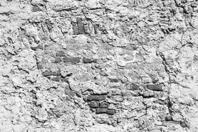 DIMEX | Vliesová fototapeta Textura zdi MS-5-2433 | 375 x 250 cm | bílá, černá