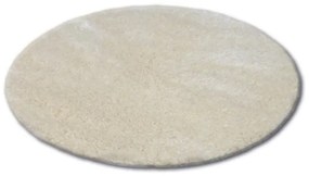 Dywany Lusczow Kulatý koberec SHAGGY NARIN krémový, velikost kruh 100