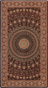 Kusový koberec Liwia černý 100 x 180 cm