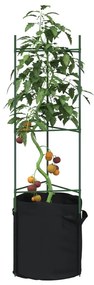 Podpěrné klece pro rajčata s pytlem 4 ks 116 cm ocel a PP 3281484