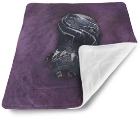 Sablio Deka pro miminko BLACK PANTHER z profilu Fialový mlhavý - 90x120 cm