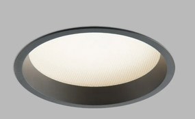 LED2 Zeta, zápustné LED svítidlo Barva: Černá, Chromatičnost: 3000K Triac, Ø - Průměr: M - 17,6cm