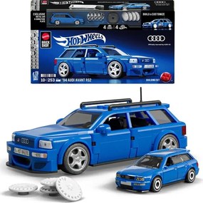 Mattel Brick Shop sestavitelný model Hot Wheels - 94 Audi Avant RS2 (Speed Series) Vícebarevná