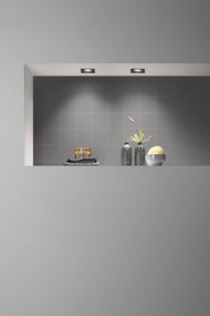 FAN INC-REIKON-Q1-NER Vestavné svítidlo Reikon (čtvercové, černý hliník) IP65, 85 x 85 x 40 mm - FANEUROPE