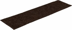 Schodové rohože samolepicí 15 ks 76 x 20 cm hnědé obdélníkové 326930