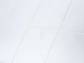 Bílá kožená postel 180x200 cm VICHY Beliani