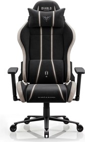 Látková herní židle černo-béžová Diablo X-One 2.0 Camel Black King