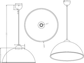 Lustr Romino II, černý