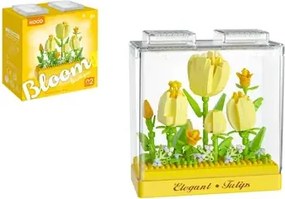 KOCO Stavebnice mini Tulipány / 295 dílků / Plast / Od 6 let