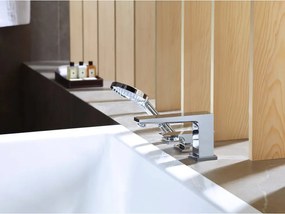 Hansgrohe Metropol, baterie na okraj vany, 3-otvorová instalace, chromová, 32551000