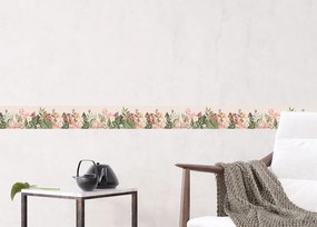 Samolepící bordura na zeď Kvetoucí Zahrada | 5 m x 13.8 cm | DWB8425