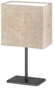 Černo-béžová stolní lampa s textilním stínidlem (výška 30 cm) Kate – Fischer & Honsel