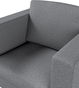 Potah na křesko IKEA Karlanda, krátký barva šedá látka pletený vzor