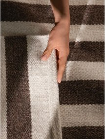 Bílý/hnědý oboustranný/ručně tkaný vlněný koberec 200x300 cm Vika – Hanse Home